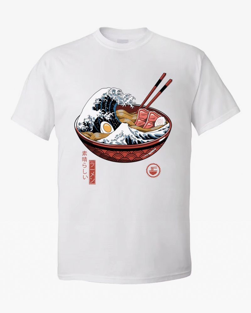 Great Ramen Wave T Shirt | Yokai Clothing