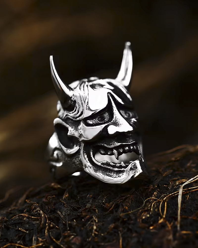 Oni Mask Ring | Yokai Clothing