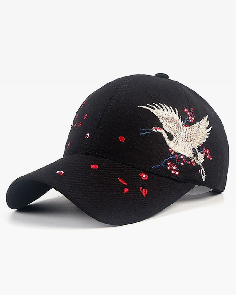 Japanese Crane Cap | Yokai Clothing